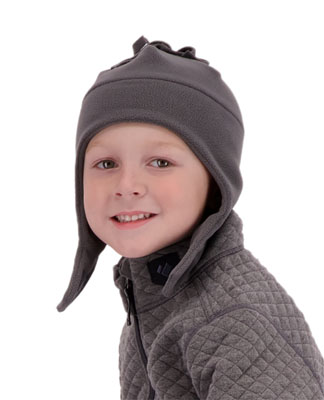 Obermeyer Orbit Grey Fleece Kids Hat - Snowbound